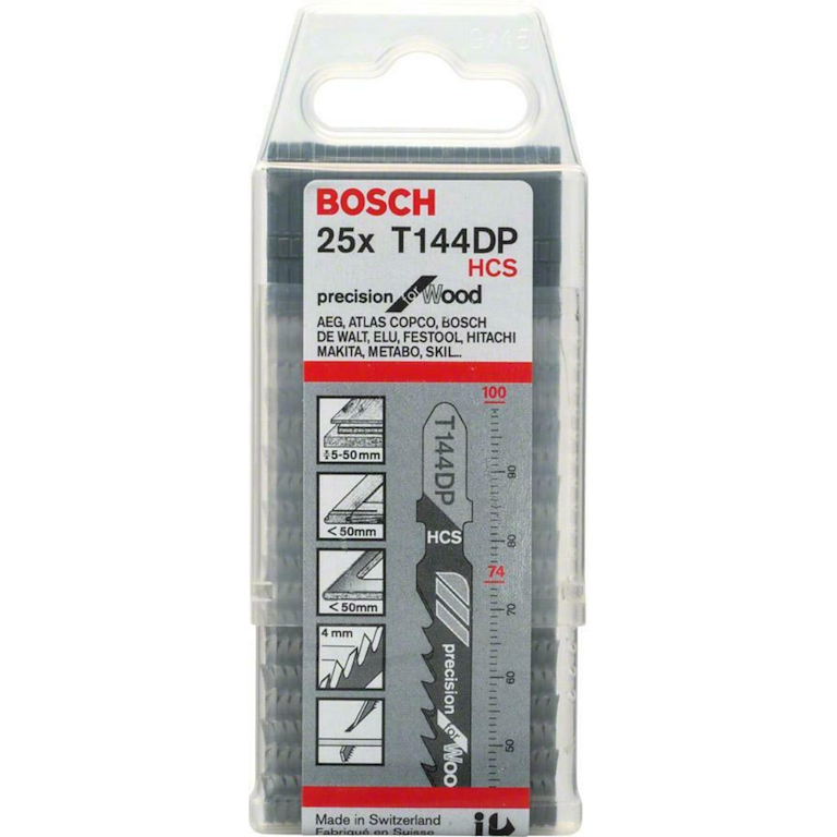 Bosch List ubodne testere za drvo 25 kom T 144 DP, 2608633A39