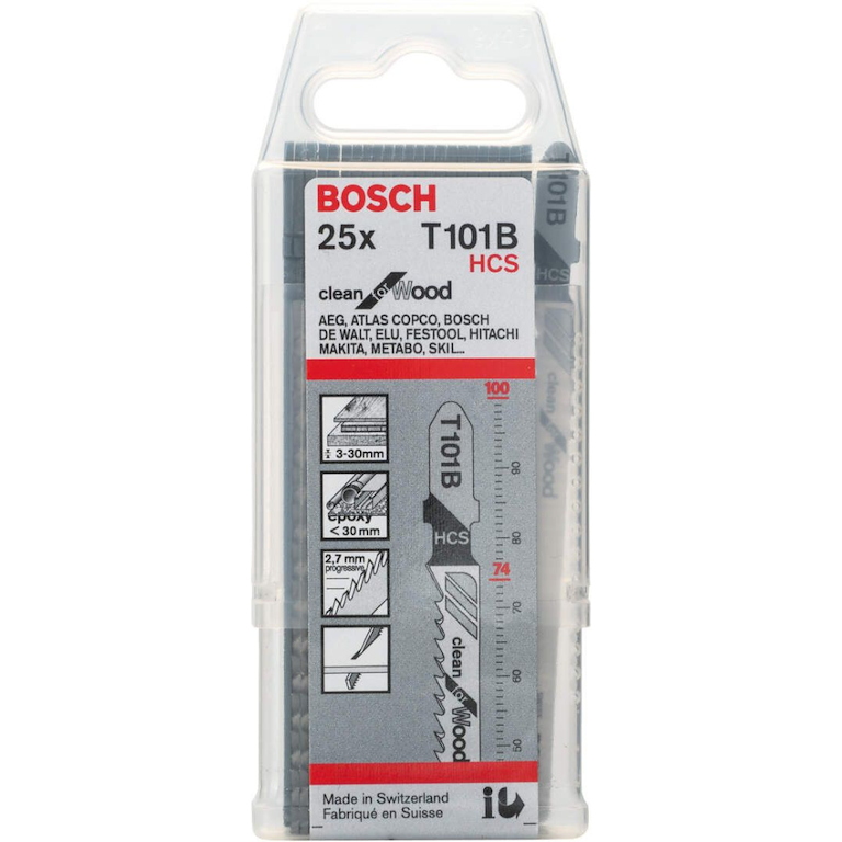 Bosch List ubodne testere za drvo 25-delni T 101 B, 2608633622