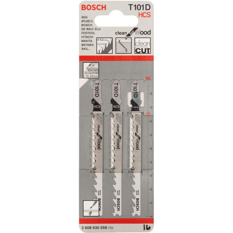 Bosch List ubodne testere za drvo 3 kom T 101 D, 2608630558