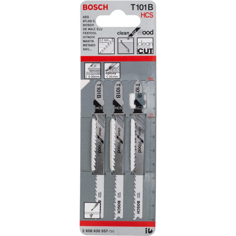 Bosch List ubodne testere za drvo 3-delni T 101 B, 2608630557