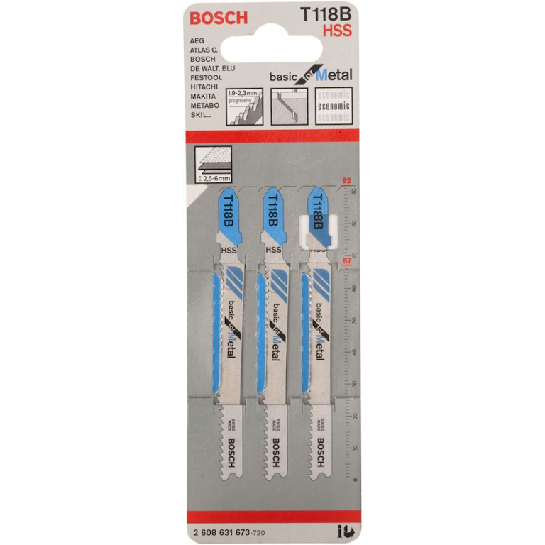 Bosch List ubodne testere za metal 3 kom T 318 A, 2608631673