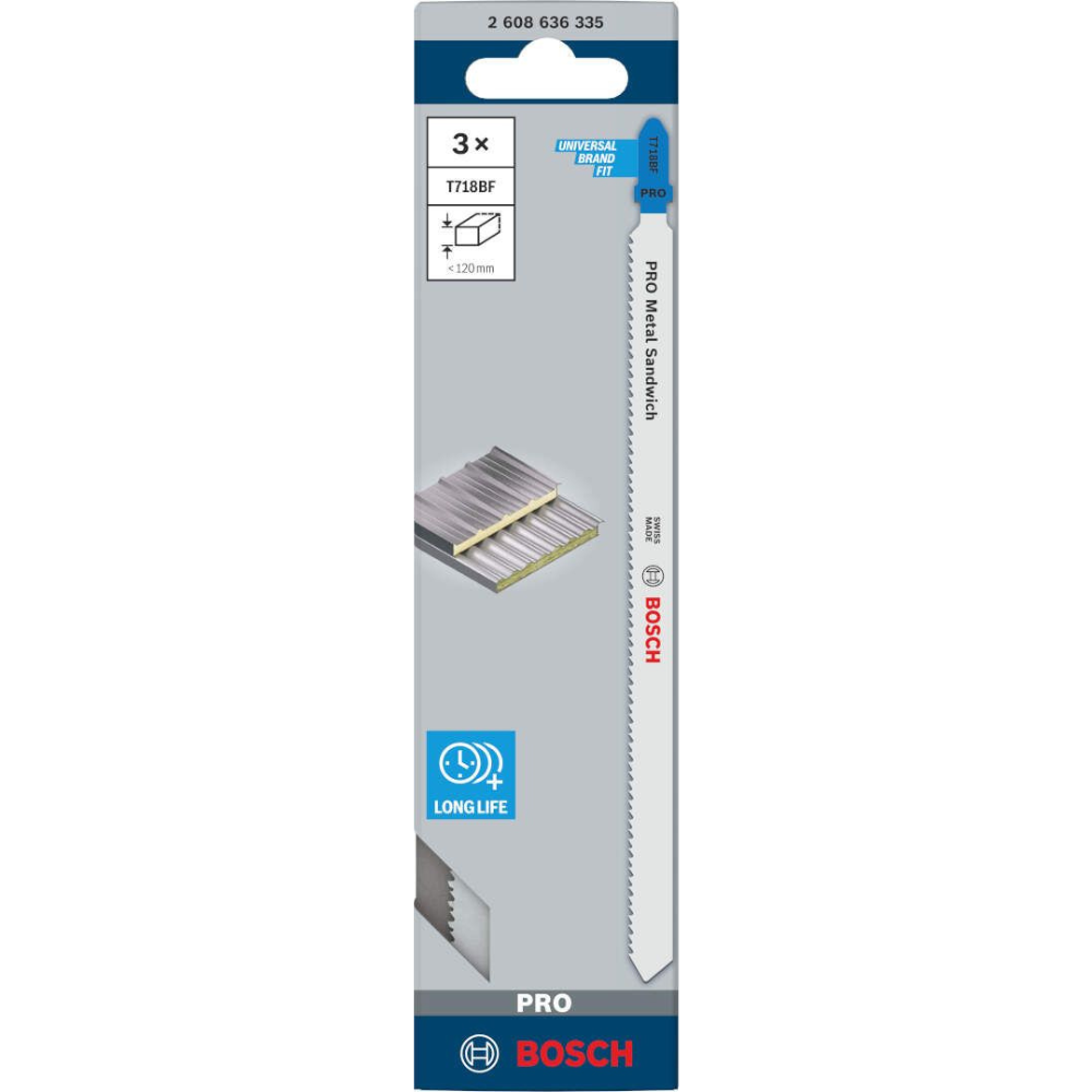 Bosch List ubodne testere za metal 3 kom T 718 BF, 2608636335