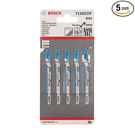 Bosch List ubodne testere za metal 5 kom T 118 EOF, 2608634237