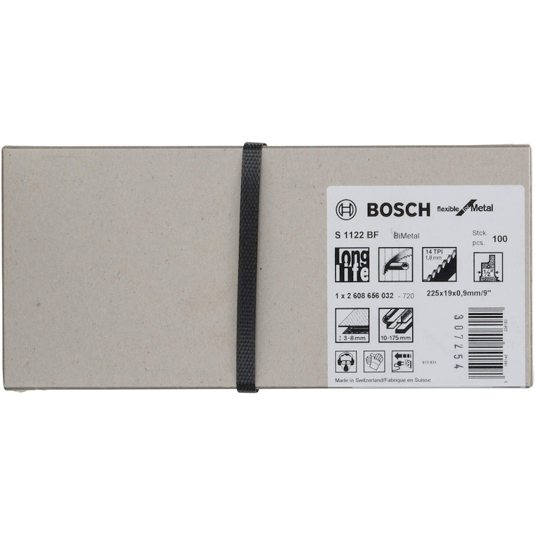 Bosch List univerzalne testere za metal 100 kom S 1122 BF, 2608656032