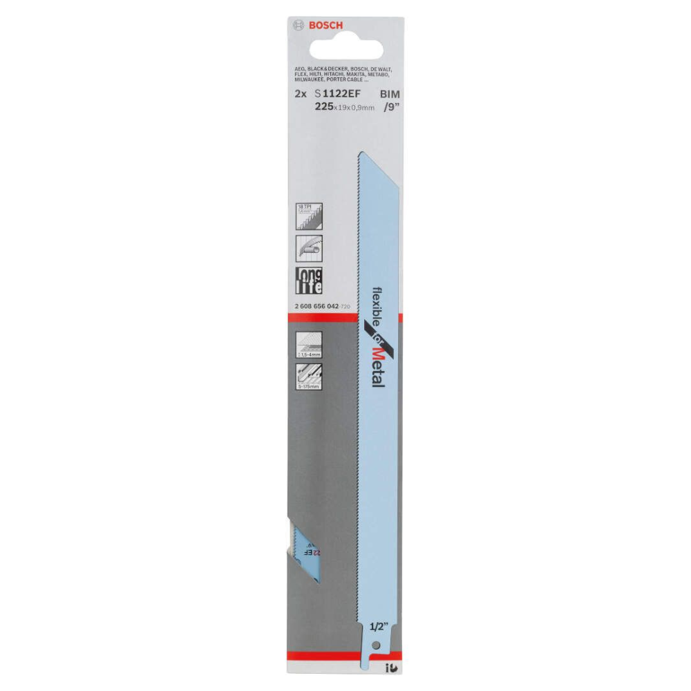 Bosch List univerzalne testere za metal 2 kom S 1122 EF, 2608656042