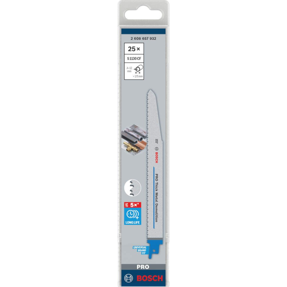 Bosch List univerzalne testere za metal 25 kom S 1130 CF, 2608657932