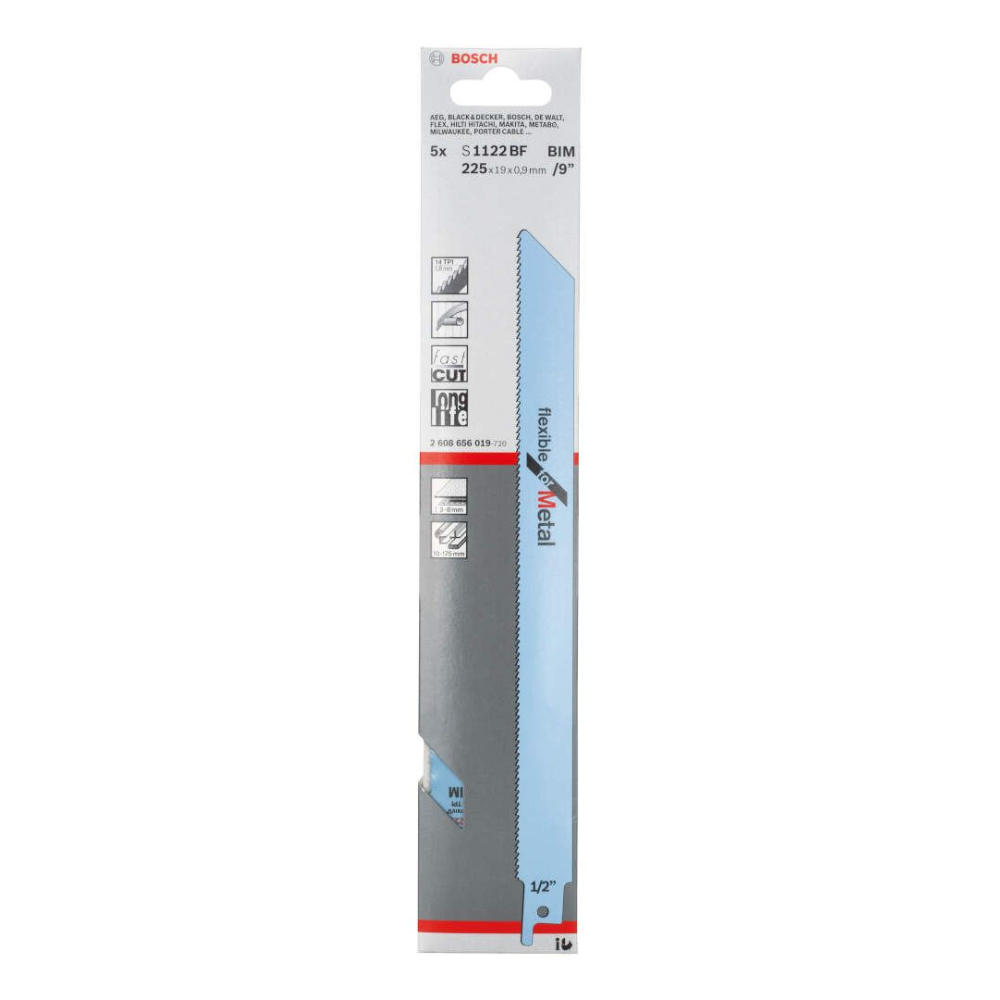 Bosch List univerzalne testere za metal 5 kom S 1122 AF, 2608656018