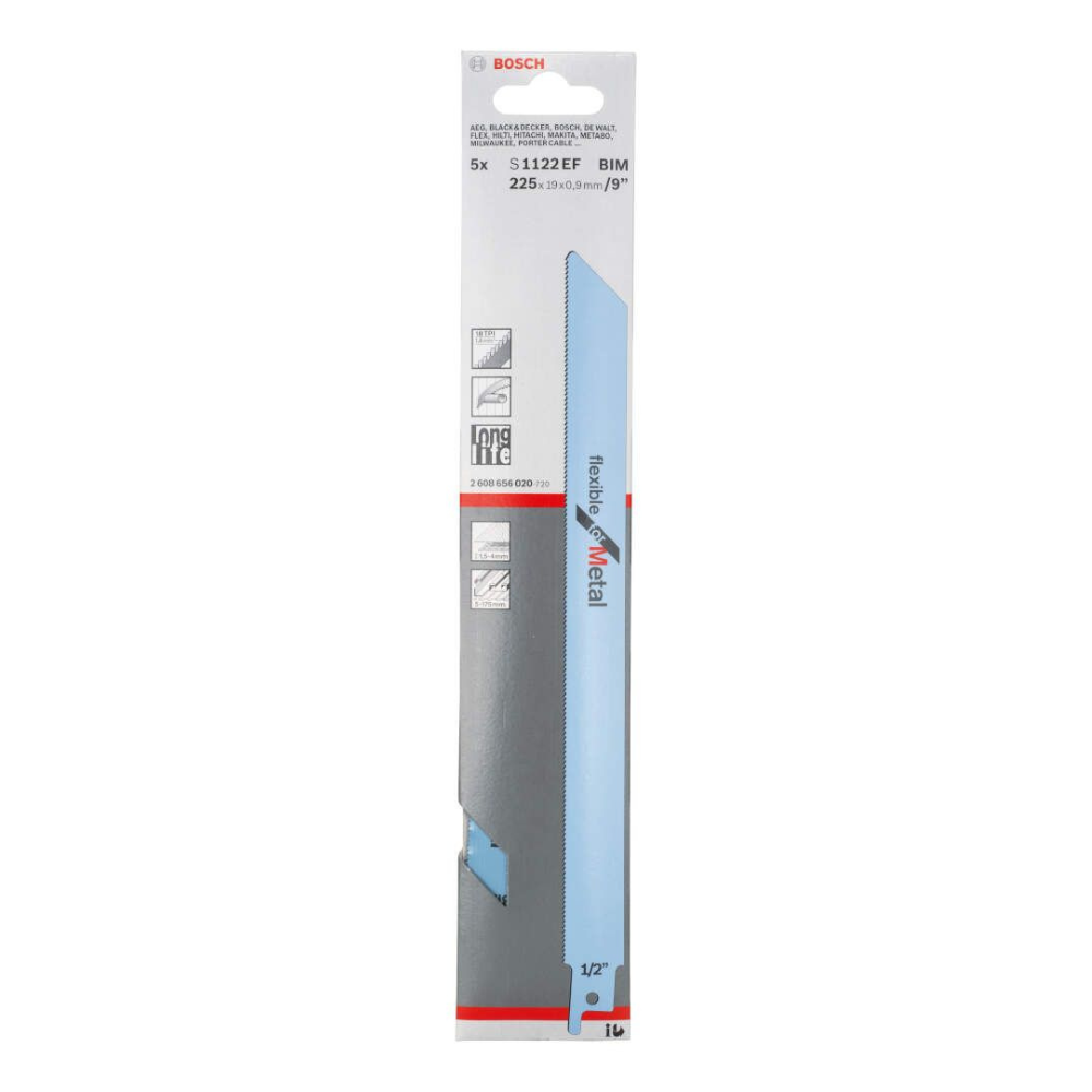 Bosch List univerzalne testere za metal 5 kom S 1122 EF, 2608656020