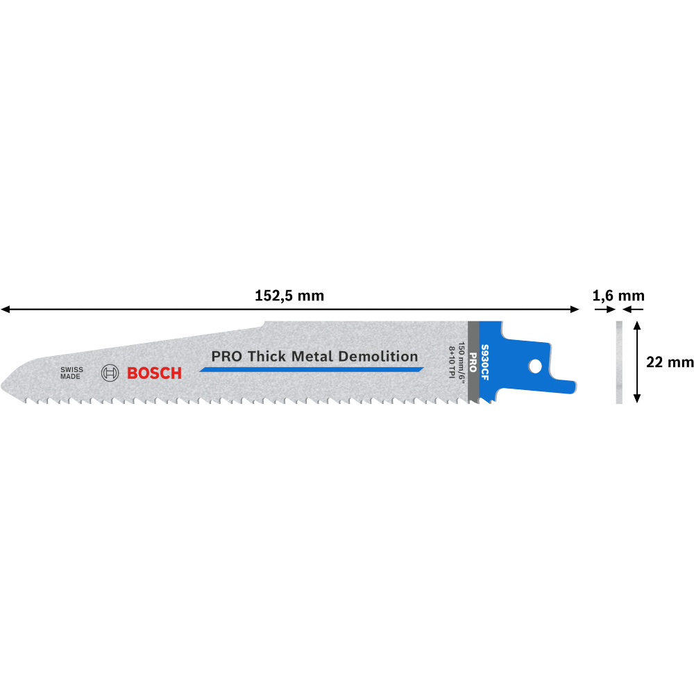 Bosch List univerzalne testere za metal i plastiku 5 kom S 930 CF, 2608657527