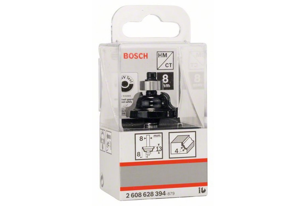 Bosch Profilno glodalo B 8 mm, R1 4 mm, B 8 mm, L 12,4 mm, G 54 mm, 2608628394