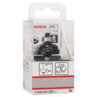 Bosch Profilno glodalo F 8 mm, R1 6,3 mm, D 28,5 mm, L 13,2 mm, G 54 mm, 2608628356