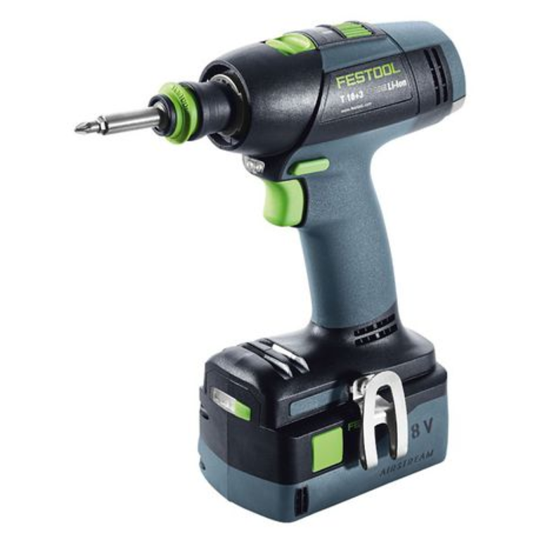 Festool Akumulatorska bušilica zavrtač T 18+3 Li 5.2 Plus, 574756