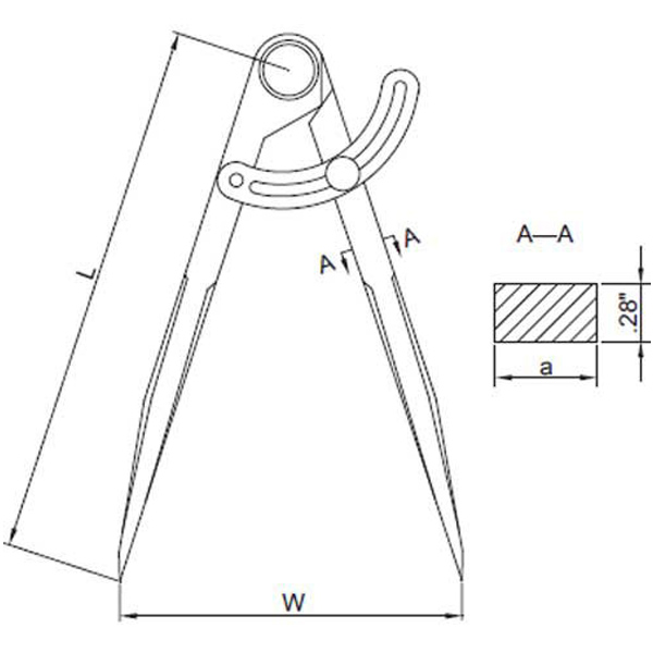 Insize Šestar sa podešavajućim lukom 200mm, 7247-200