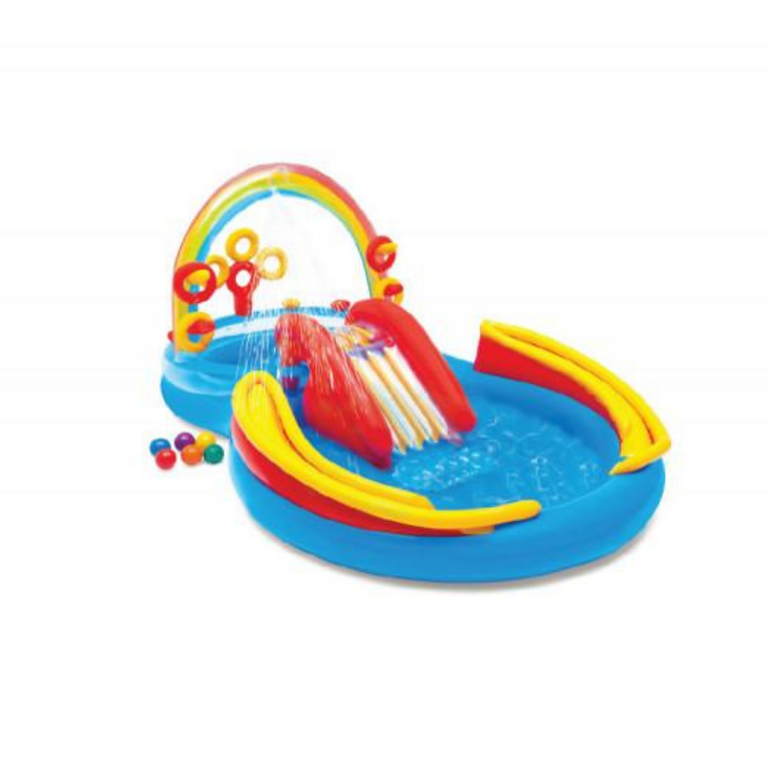 INTEX Dečiji bazen 2.97 x 1.93 x 1.35m Rainbow Ring Play Center, 050955