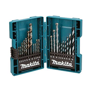 Makita 21-delni kombinovani set burgija za zid, metal i drvo, B-44884