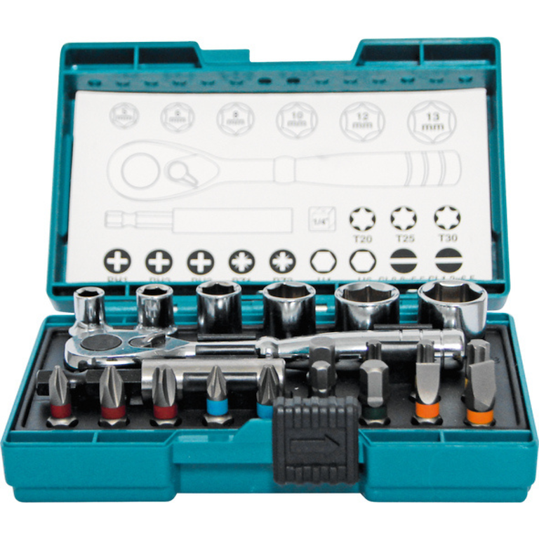 Makita – 21-delni set bitova sa račnom – B-54081