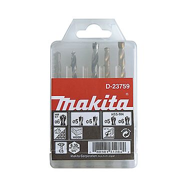 Makita 5 kom. burgija za metal, drvo i zid, D-23759