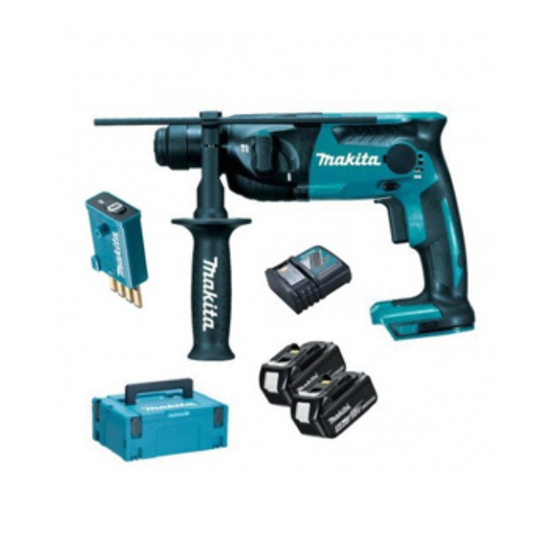 Makita Aku. bušilica-čekić 18V+DC18RC+2 x BL1850B, DHR182RTJ