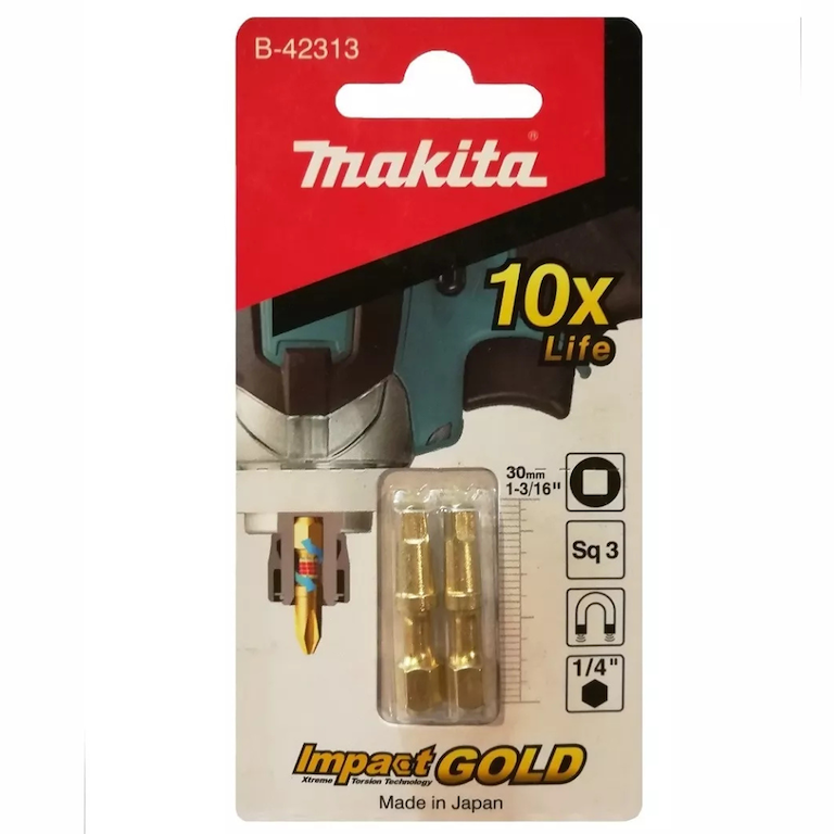 Makita Impact Gold ShorTon umeci torzioni 30 mm SQ3 2 kom, B-42313