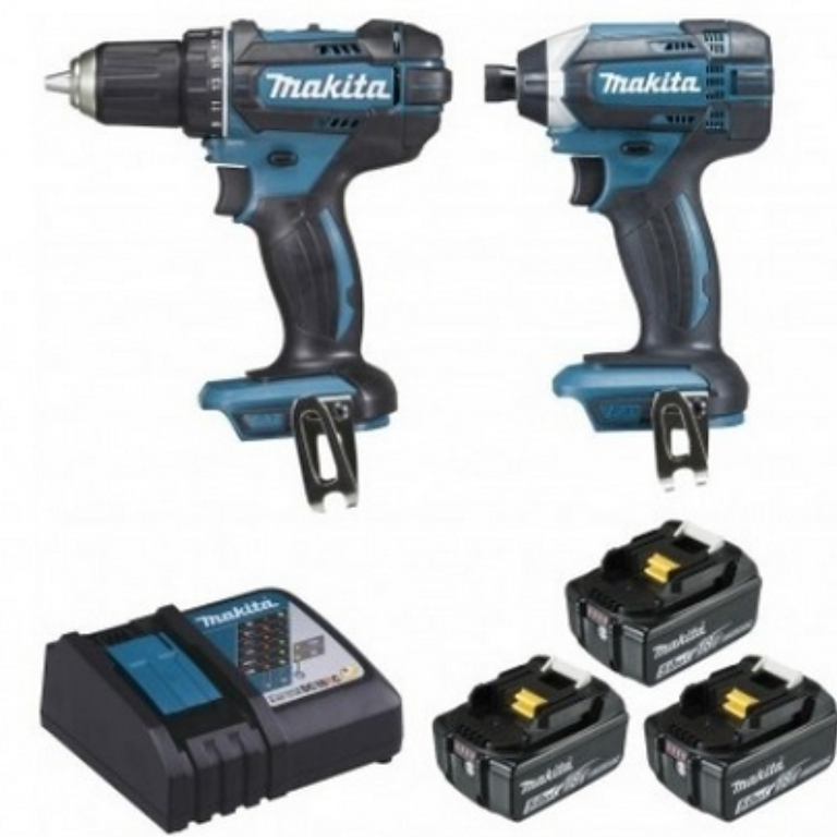 Makita Set Aku bušilica DDF482 + Udarni odvijač DTD152, DLX2127TJ1