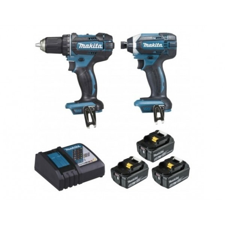 Makita Set Aku. bušilica DDF482 + Udarni odvijač DTD152, DLX2127X1