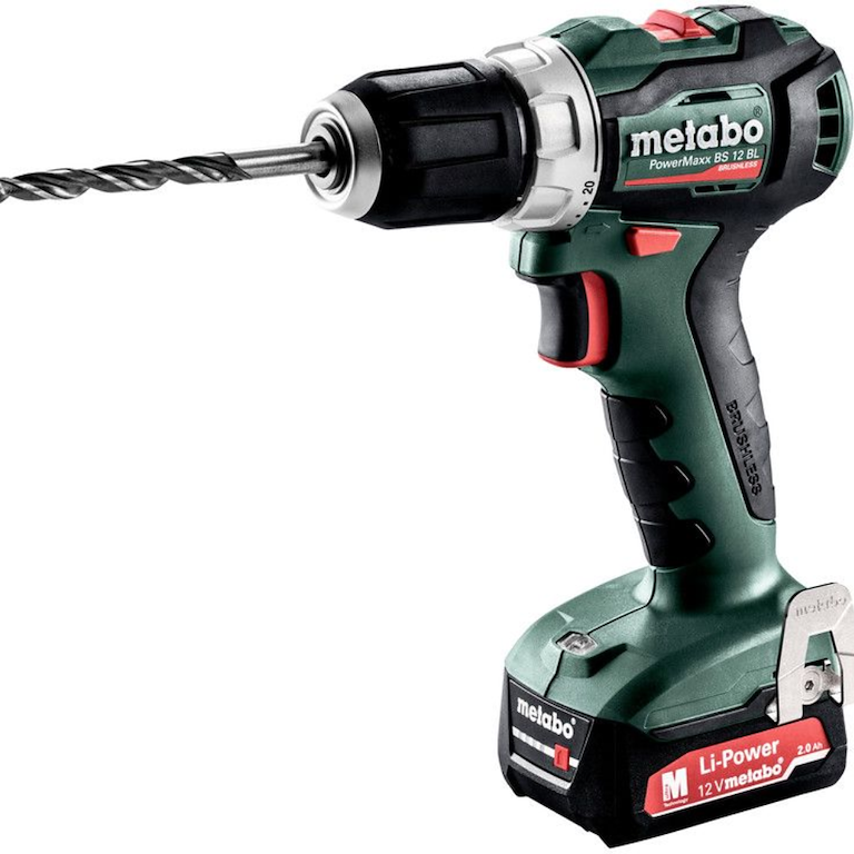 Metabo Aku. bušilica/zavrtač 12 V PowerMaxx BS 12 BL – bez četkica , 601038500