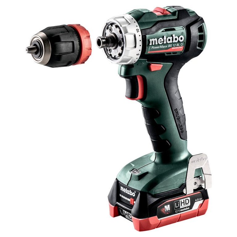 Metabo Aku. bušilica/zavrtač 12 V PowerMaxx BS 12 BL Q LiHD – bez četkica, 601039800