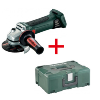 Metabo Aku. ugaona brusilica W 18 LTX 125 Quick Body+MetaLoc kofer