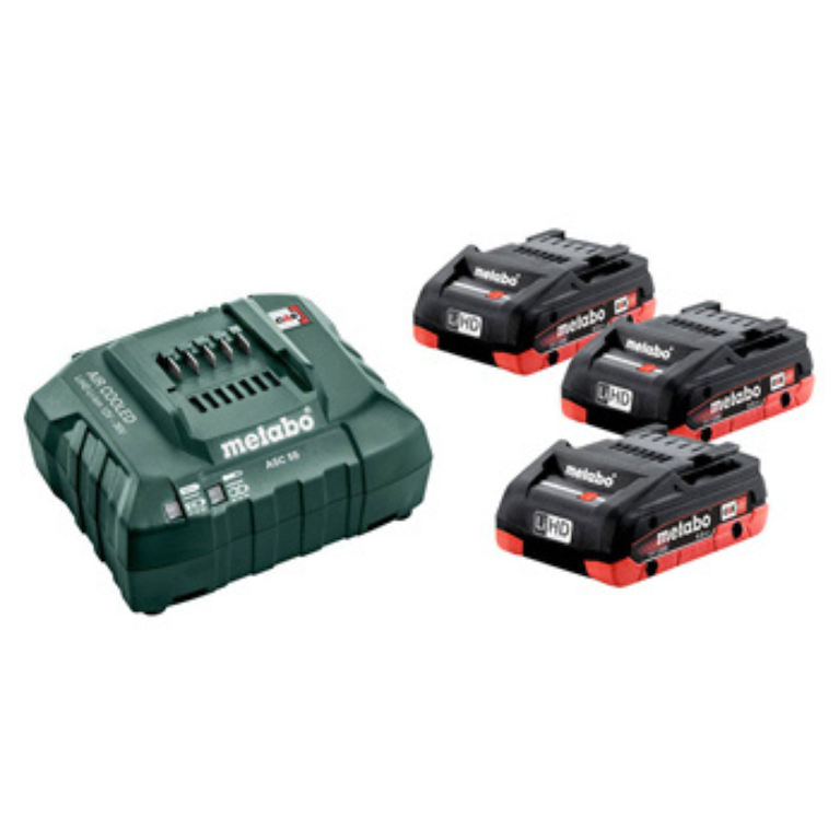 Metabo Baterijski komplet sa punjačem 18 V Basic set 3 x 4.0 Ah, 685132000