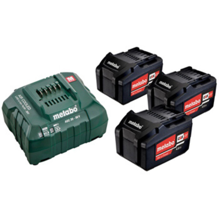 Metabo Baterijski komplet sa punjačem Basic Set 3 x 4.0 Ah, 685049000