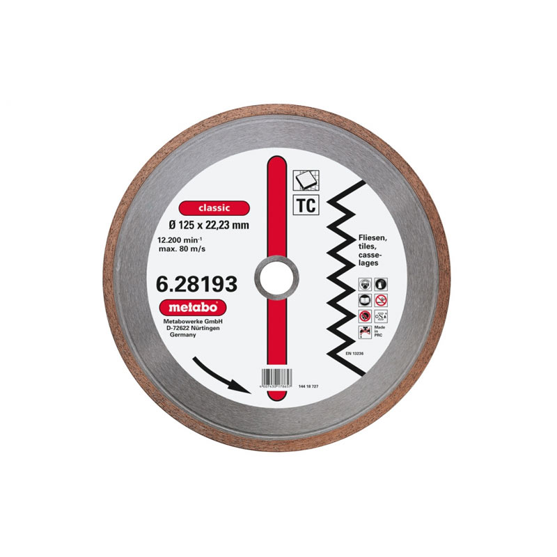 Metabo Dijamantski disk za pločice ø125×22.23 mm, 628193000