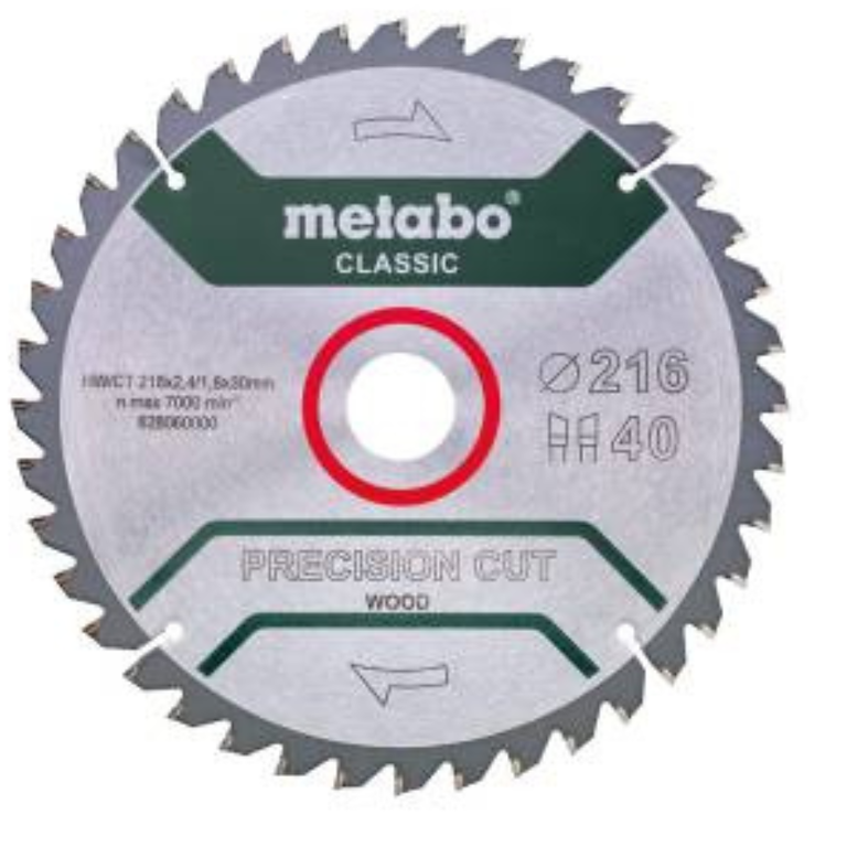 Metabo List za kružnu testeru 216mm 40z, 628060000