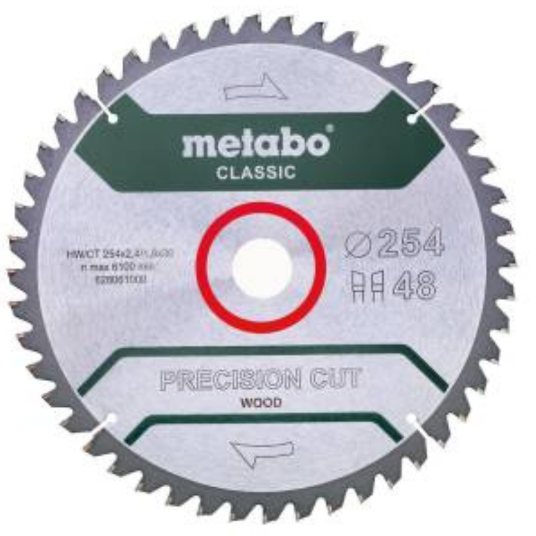 Metabo List za kružnu testeru 254mm 48z, 628061000