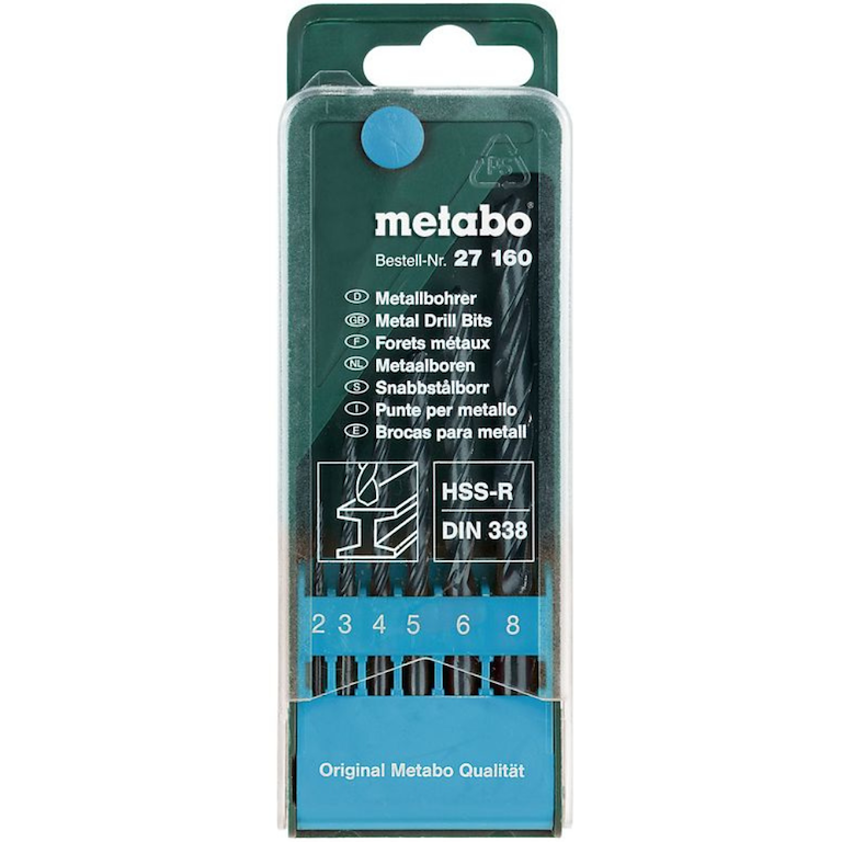 Metabo Set burgija 2-8mm HSS-R DIN 338, 627160000