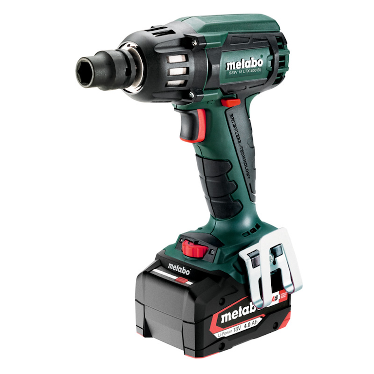 Metabo, Aku udarni zavrtač SSW 18 LTX 400 BL, 2x4Ah, 602205500