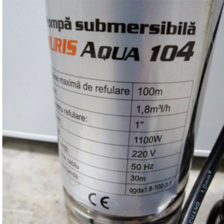 RURIS Cevasta pumpa 1100 W AQUA 104, 9369