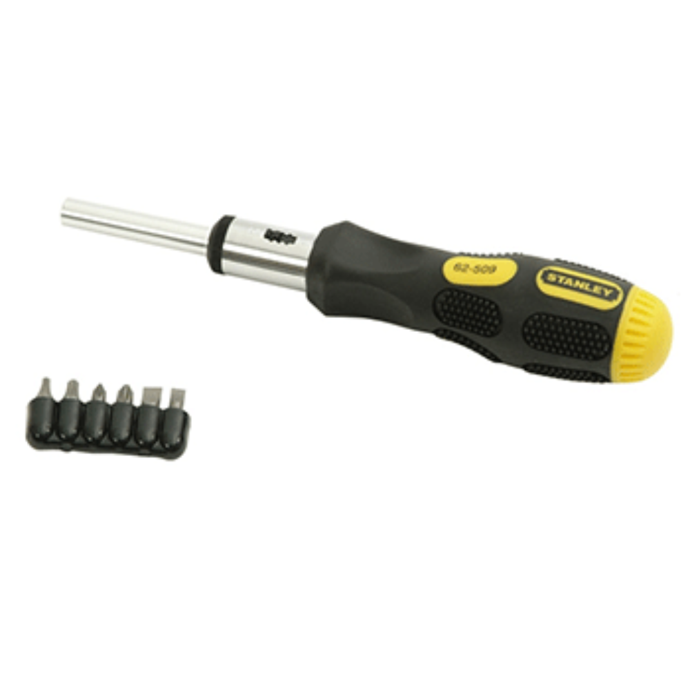 Stanley – Odvijač sa račnom 6 nastavaka set 7 komada – 0-62-509