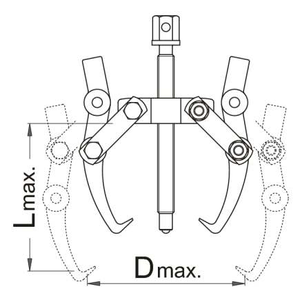 Unior Izvlakač trokraki 90×90, 682/2, 612604