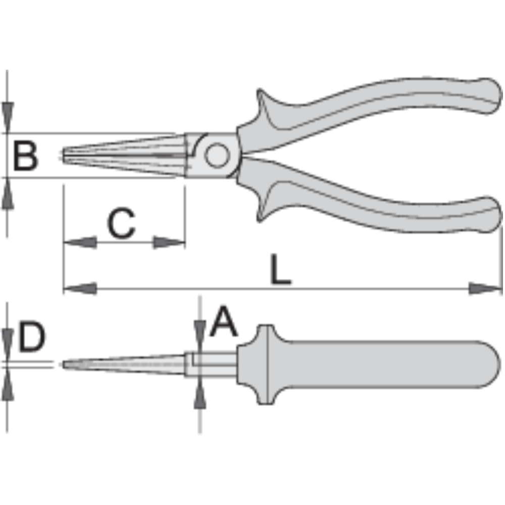 Unior Klešta okrugla izolovana 476/1VDEBI, 140mm 1.000 V, 610431