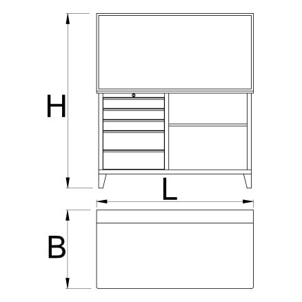 Unior Sto radionički sa ormanom – 946AC, 612220