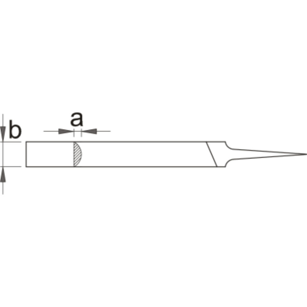 Unior – Turpija poluokrugla – gruba 300mm – 612922