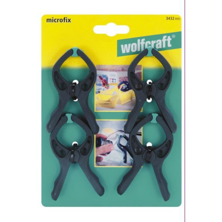 Wolfcraft Štipaljka stega microfix 4 kom, 3432000