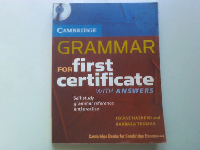 Cambridge Grammar For First Certificate (with answers)