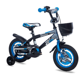 Mega favorit Bicikl dečiji WOLF 12" crna/siva/plava 460480