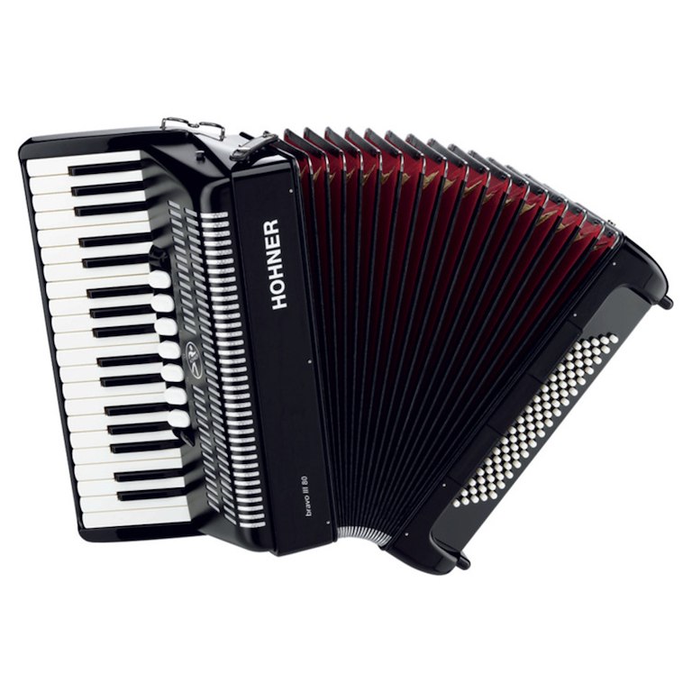 Hohner Bravo III 80 BK harmonika