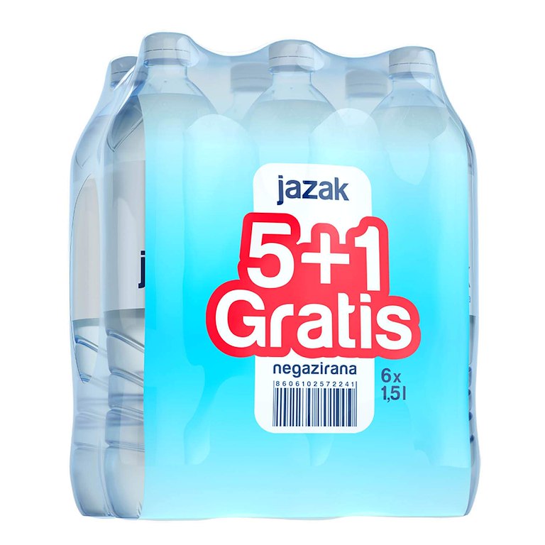 Jazak voda negazirana 1.5l 5+1 gratis jazak