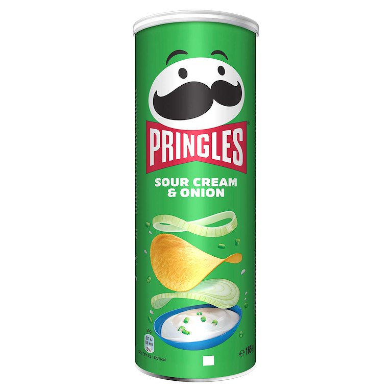 Pringles čips sa ukusom kisele pavlake i crnog luka 165g