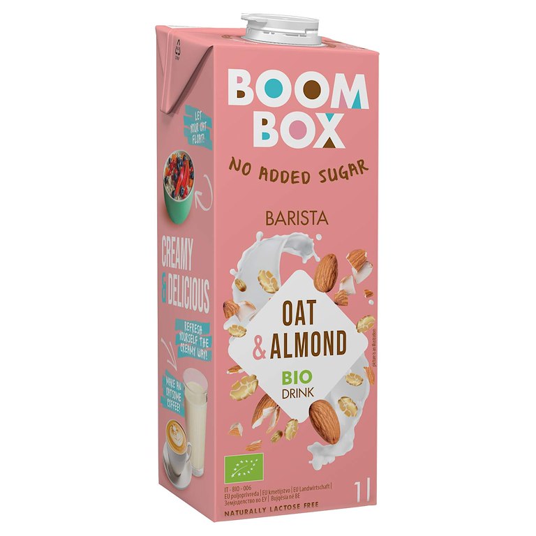 Boom box napitak bio ovseni s bademom 1l boom box