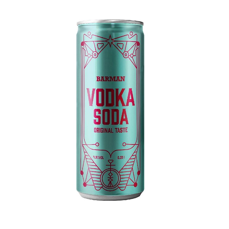 Barman vodka soda original 0.33l can barman