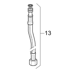 Fleksibilno crevo za toplu vodu, za Geberit armaturu za umivaonik, tipovi 185 i 186